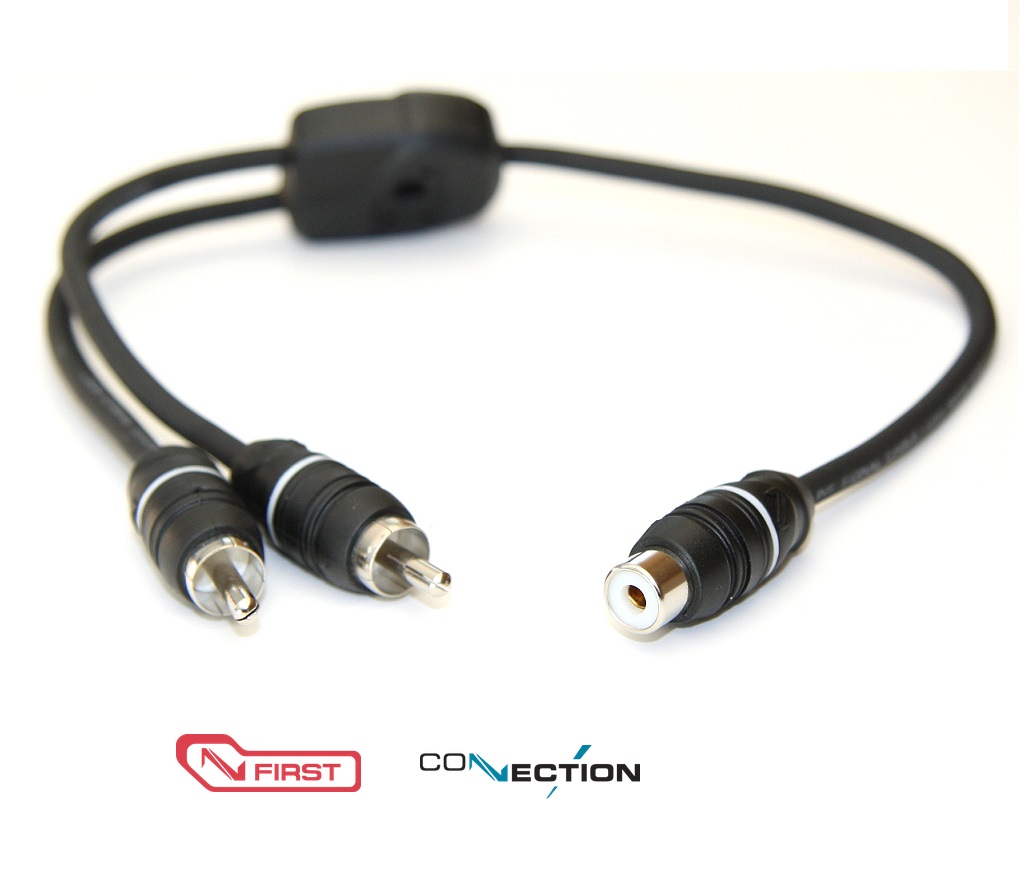 Connection Audison FSM 030.2 RCA Y-Cinch 1 x Buchse - 2 x Stecker
